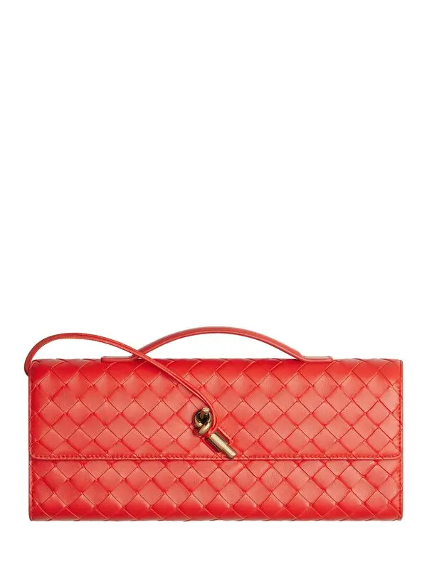 Bottega Veneta Andiamo Clutch - Cherry Tomato