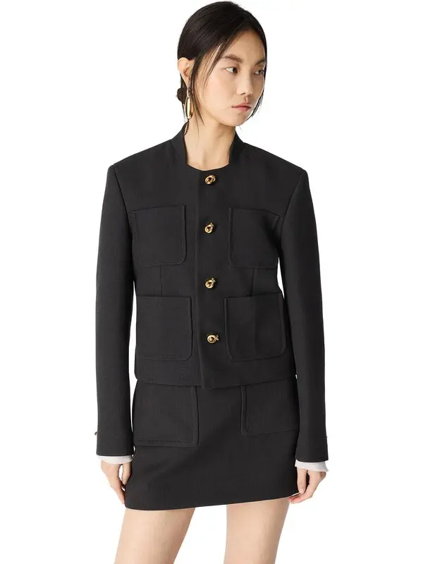 Bottega Veneta Light Cotton Jacket - Anthracite