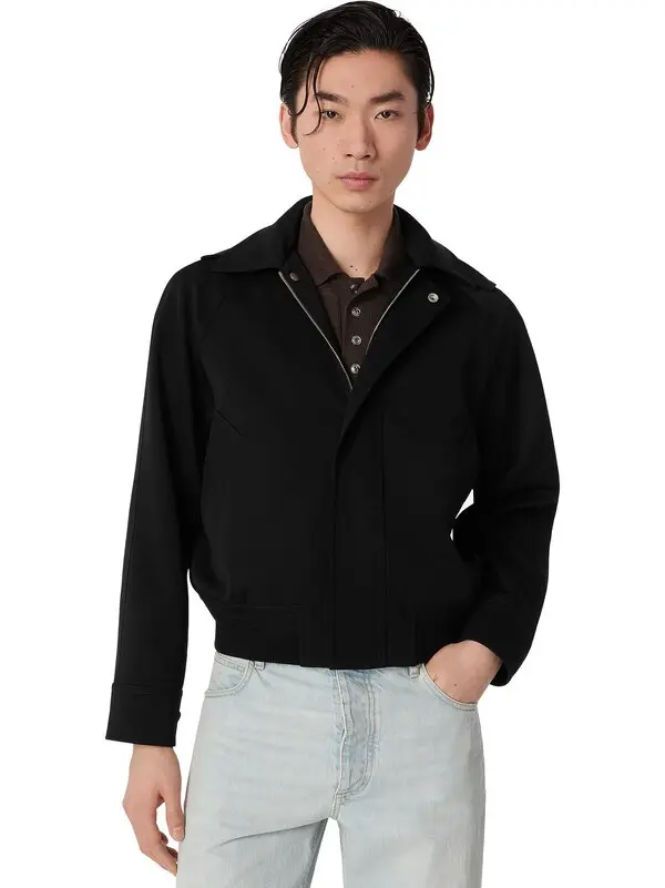 Bottega Veneta Grain De Poudre Blouson - Black