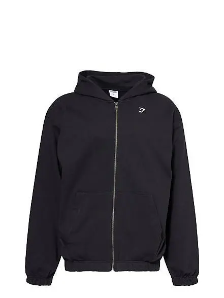 GYMSHARK Cotton-jersey Hoody - Gs Black