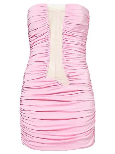 NENSI DOJAKA Stretch-woven Mini Dress - Pink