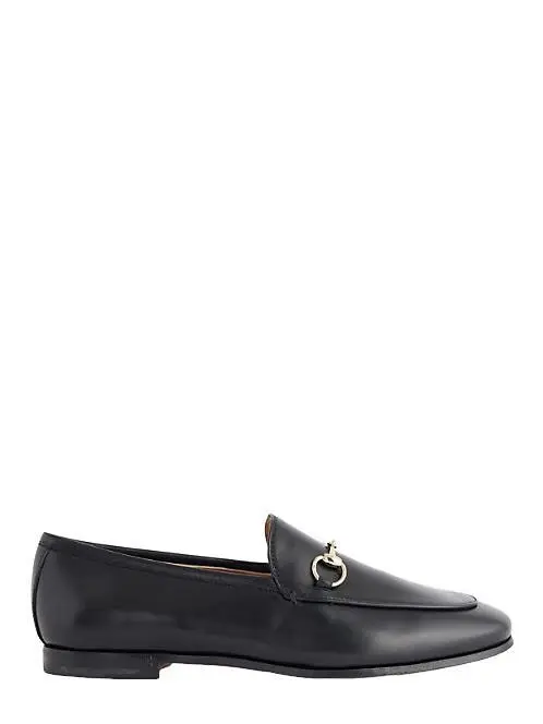 Gucci Jordaan Leather Loafers - Black