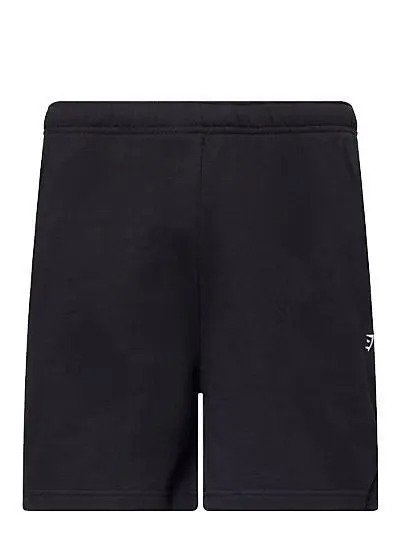 GYMSHARK Relaxed-fit Cotton-jersey Shorts - Gs Black