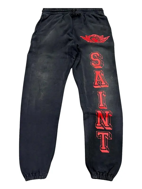 SAINT MXXXXXX Angel Fleece Sweatpants - Black