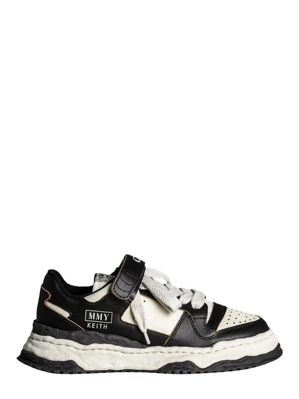 Mihara Yasuhiro Keith Og Sole Leather Low Sneakers - Black
