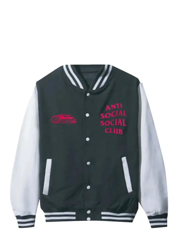 ANTI SOCIAL SOCIAL CLUB X Goodsmile Racing Varsity Jacket - Black