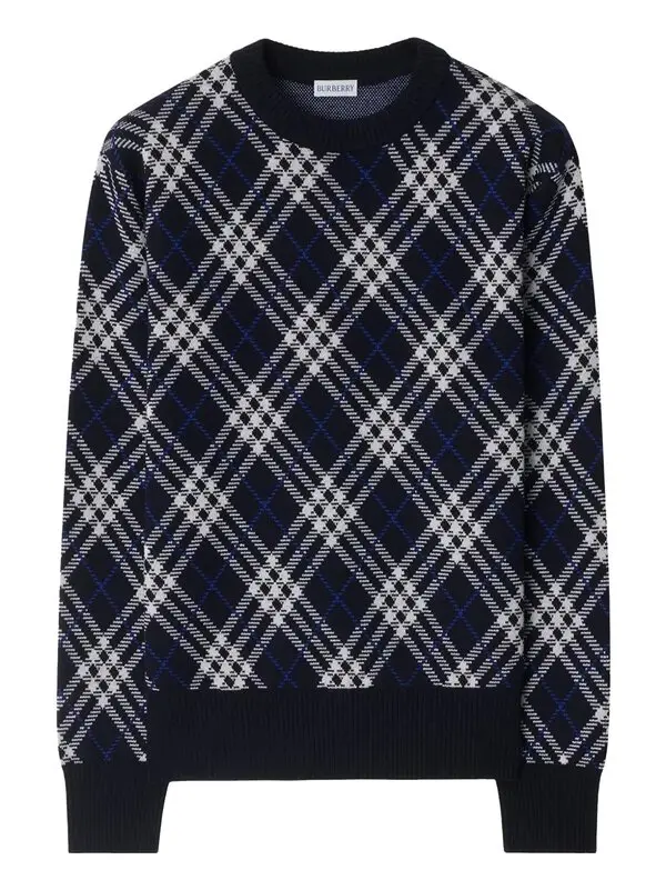 Burberry Gregory Check Top - Blue