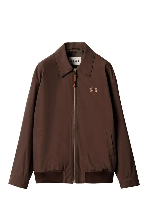 Miu Miu Blouson Jacket - Brown