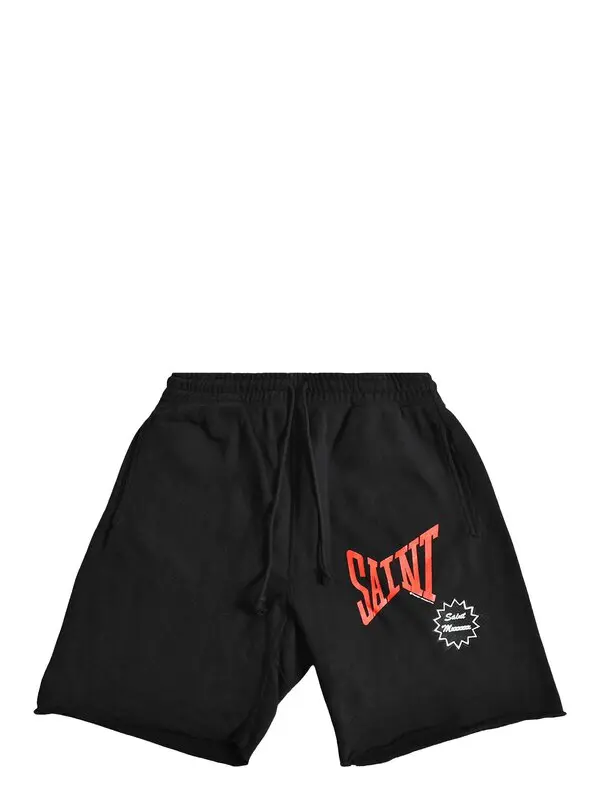 SAINT MXXXXXX Saint Sweat Shorts - Black