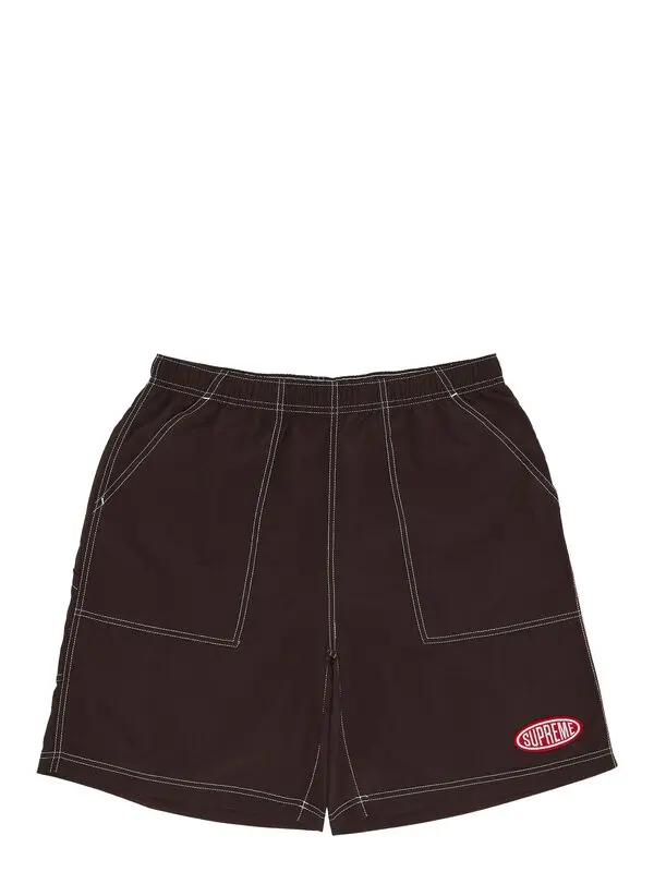 Supreme Nylon Painter Short - Brown
