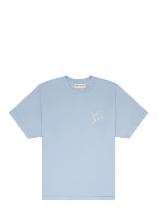 MUSEUM OF PEACE & QUIET Wordmark T-shirt - Blue