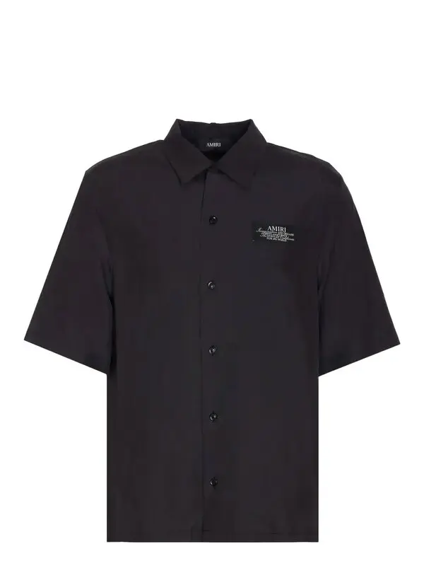 Amiri Spirit Bowling Shirt - Black