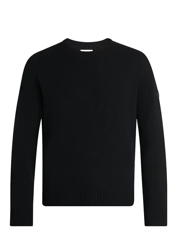 Moncler Wool And Cashmere Crewneck Sweater - Brown