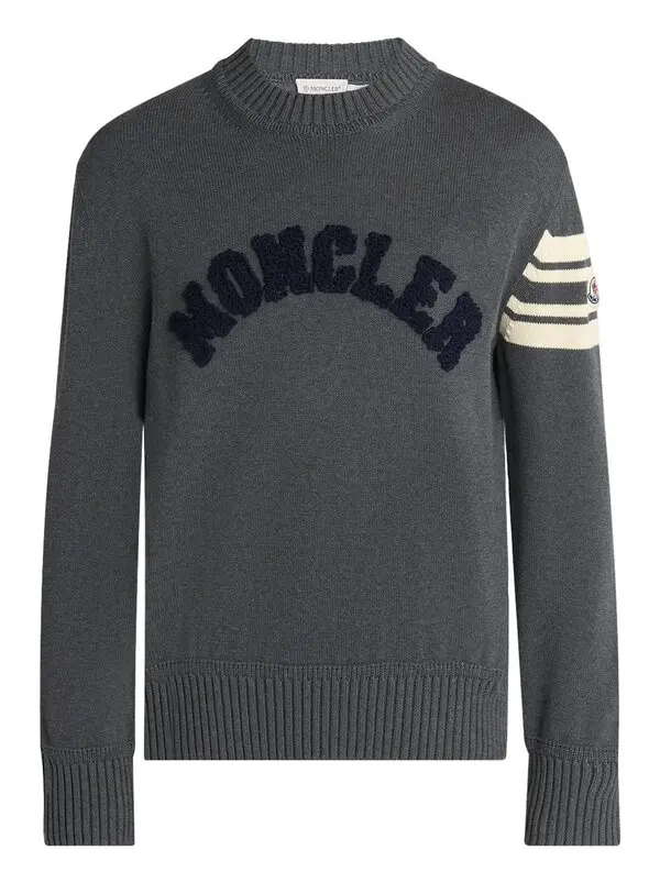 Moncler Knit Crewneck Sweater - Charcoal