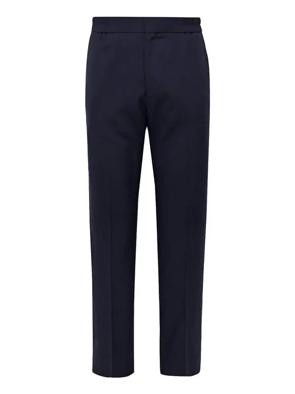 Paul Smith Slim-fit Straight-leg Wool Trousers - Blue