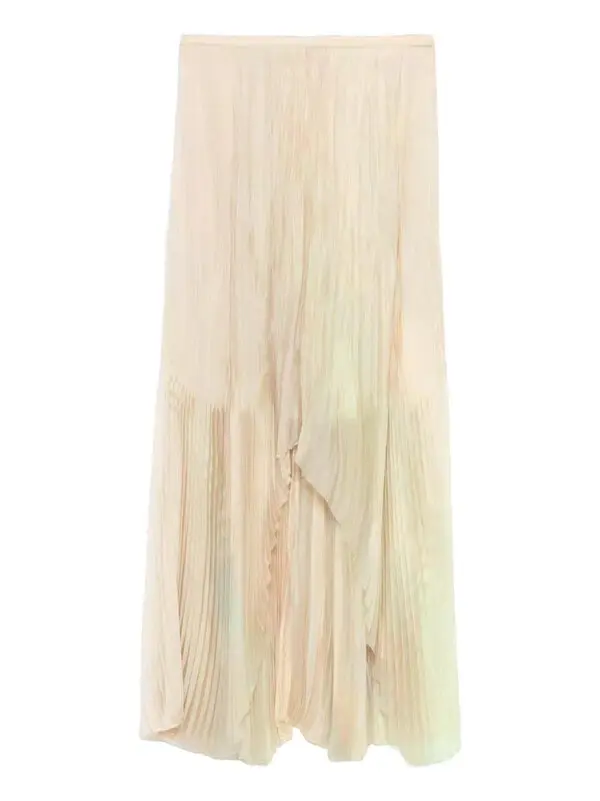 FORTE_FORTE Asymmetric Midi Skirt - Neutrals