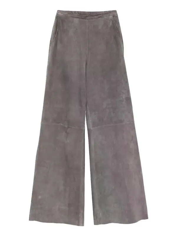 FORTE_FORTE Suede Trousers - Grey