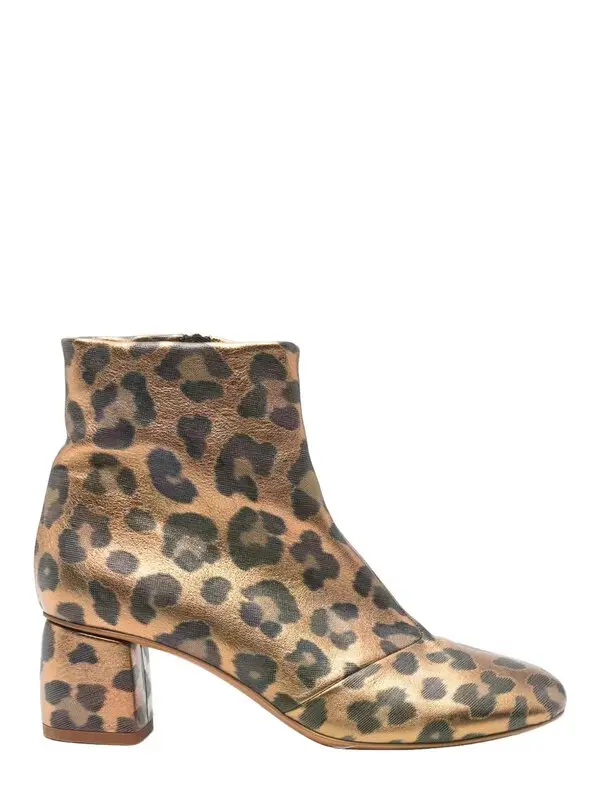 FORTE_FORTE Leopard-print Boots - Brown