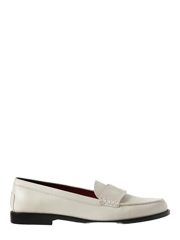 Enfants Riches Déprimés Logo-debossed Leather Penny Loafers - White