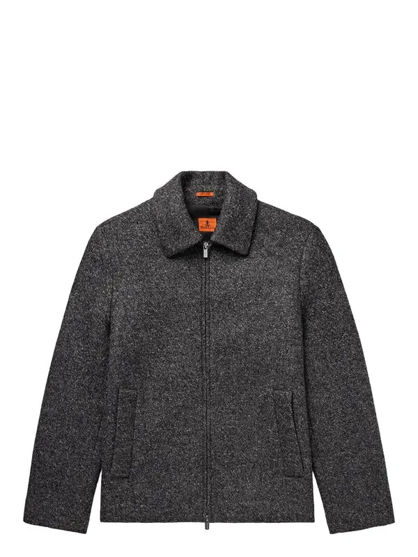 Barena Venezia Slim-fit Virgin Wool-blend Blouson Jacket - Gray