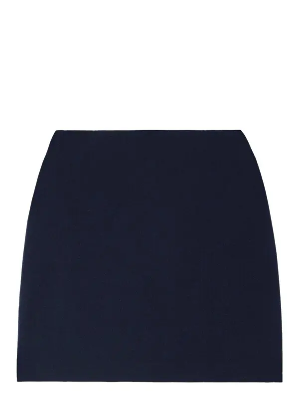 Tove Wool-twill Mini Skirt - Blue