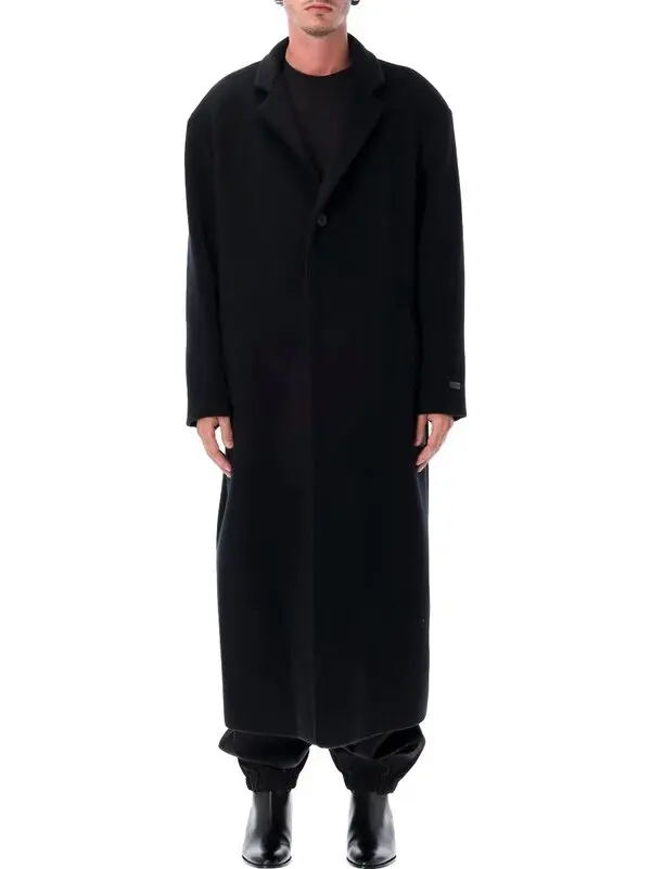 Fear Of God Melton Wool Relaxed Coat - Black