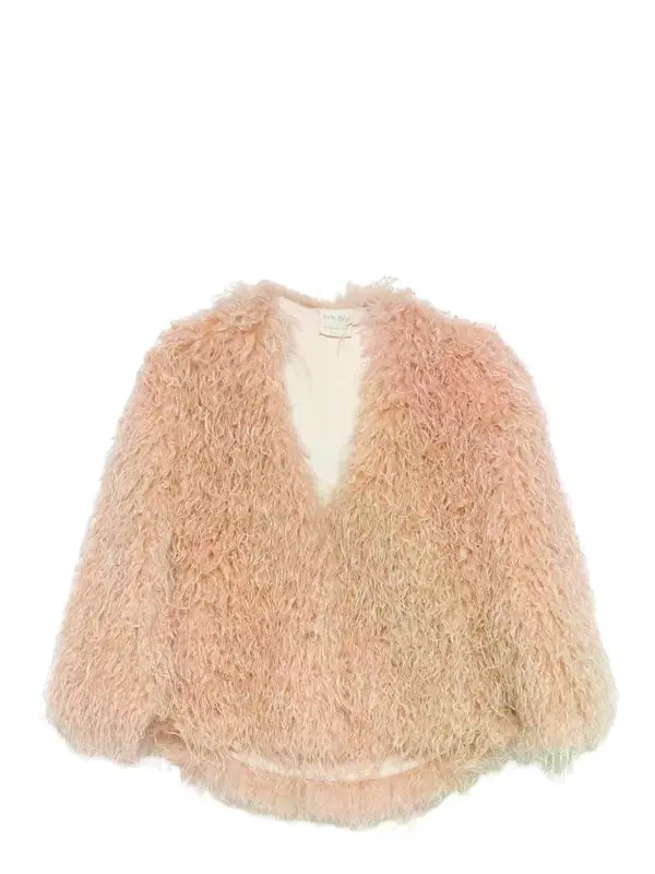 FORTE_FORTE V-neck Coat - Neutrals