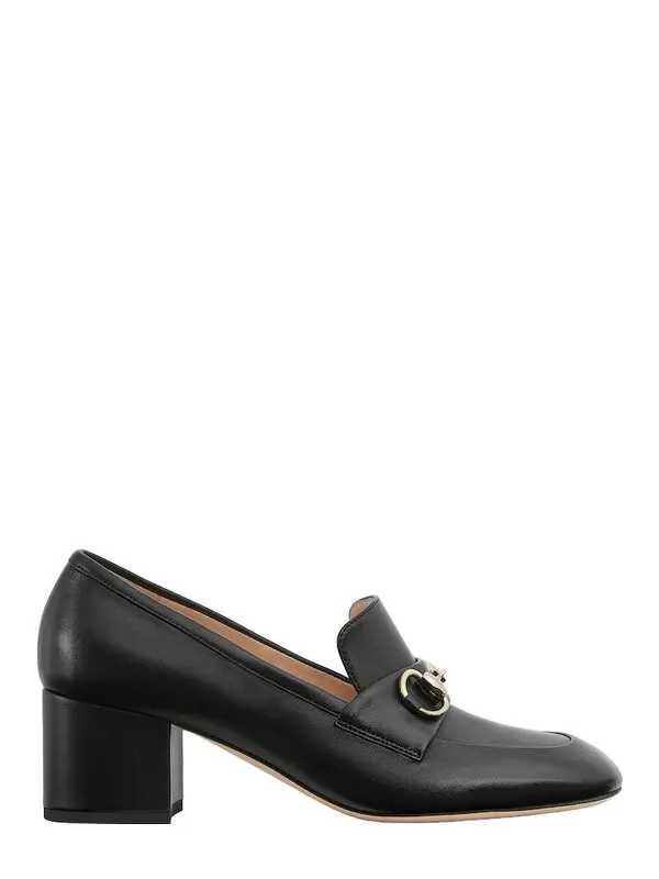 Gucci Loafer Pump With Horsebit - Black