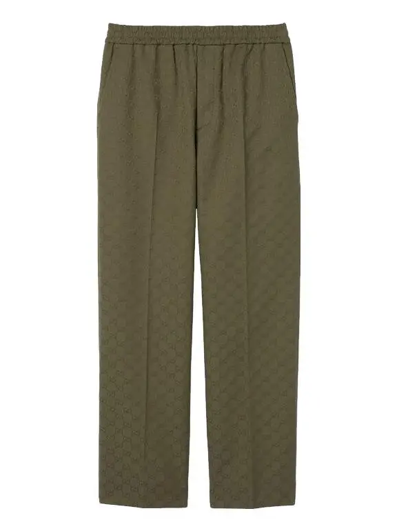 Gucci Gg Canvas Pant - Green