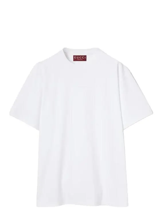 Gucci Cotton Jersey T-shirt With Logo - White