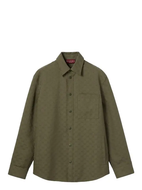 Gucci Gg Canvas Shirt - Green