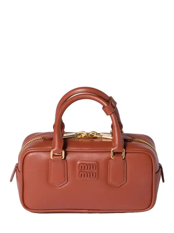 Miu Miu Arcadie Leather Bag - Rust