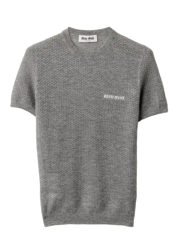 Miu Miu Cashmere Sweater - Grey