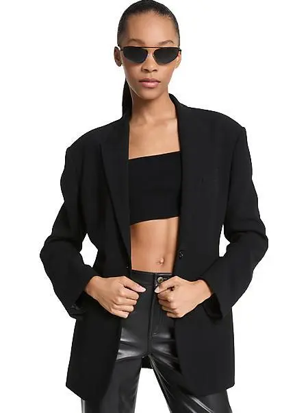 Michael Kors Crepe Blazer - Black