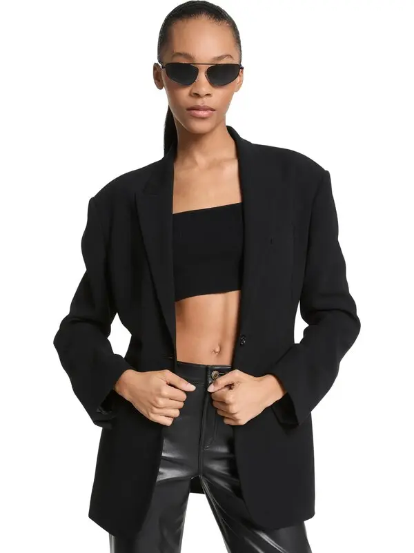 Michael Kors Crepe Blazer - Black