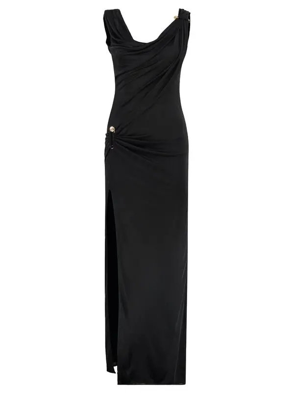 Versace Jersey Maxi Dress - Black