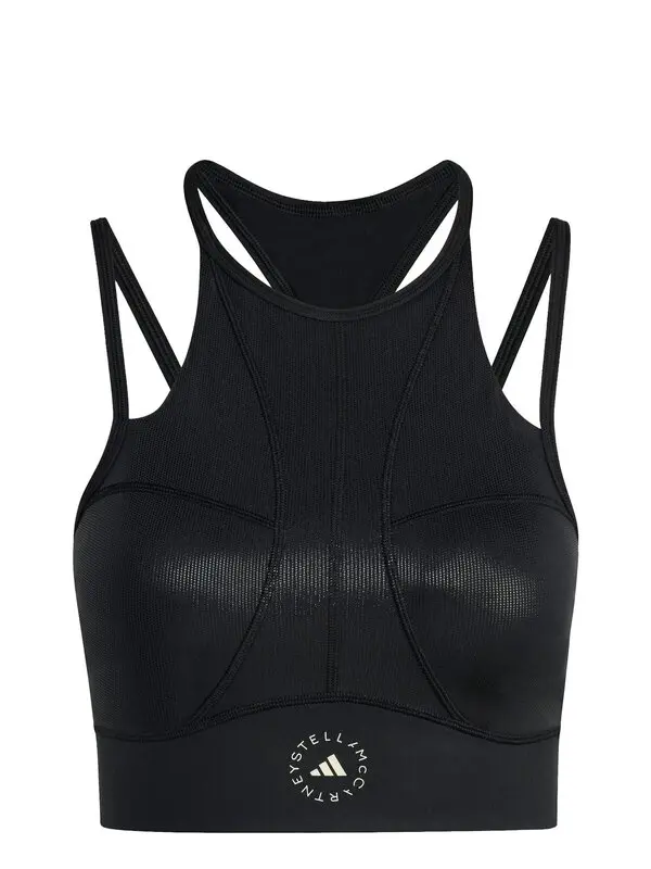 Stella McCartney Truepurpose Training Micro Dot Bra - Black