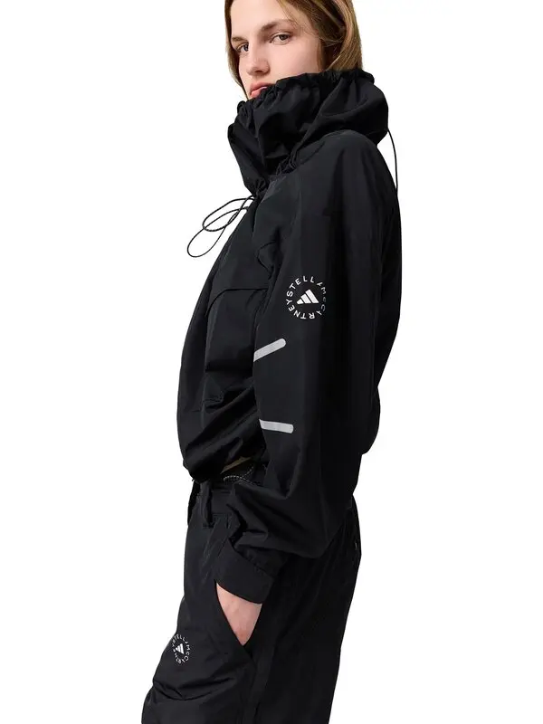 Stella McCartney High-neck Hooded Jacket - Black