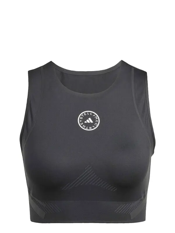 Stella McCartney Truepace Cropped Tank Top - Black
