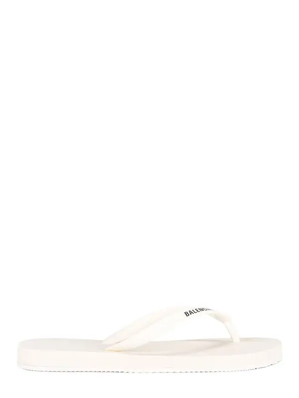 Balenciaga Thong Sandal - White & Black