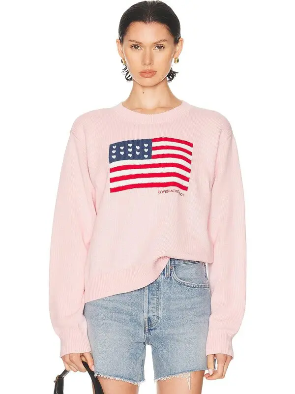 LoveShackFancy Ty Pullover Sweater - Blushing Liberty