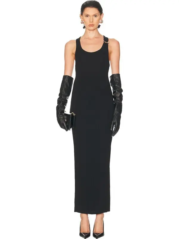 Jean Paul Gaultier Piercing Long Dress - Black