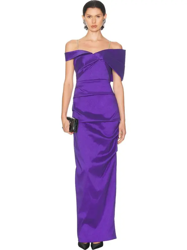 Rachel Gilbert Dahli Gown - Purple