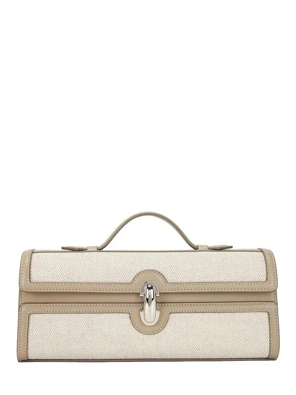 Savette Slim Symmetry Pochette Bag - Clay