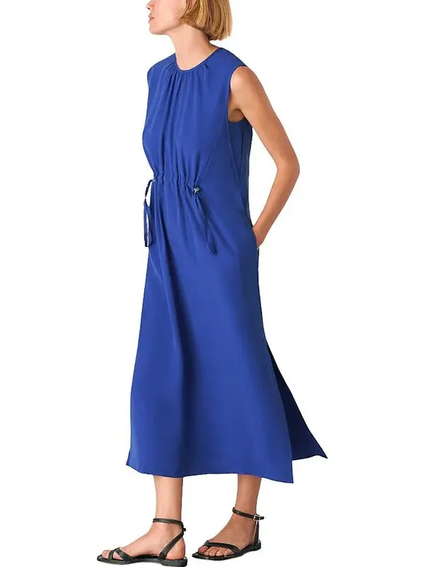 Whistles Sleeveless Midi Dress - Blue