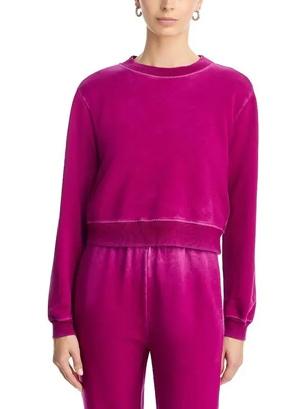 Cotton Citizen Roma Crewneck Sweatshirt - Crushed Berry