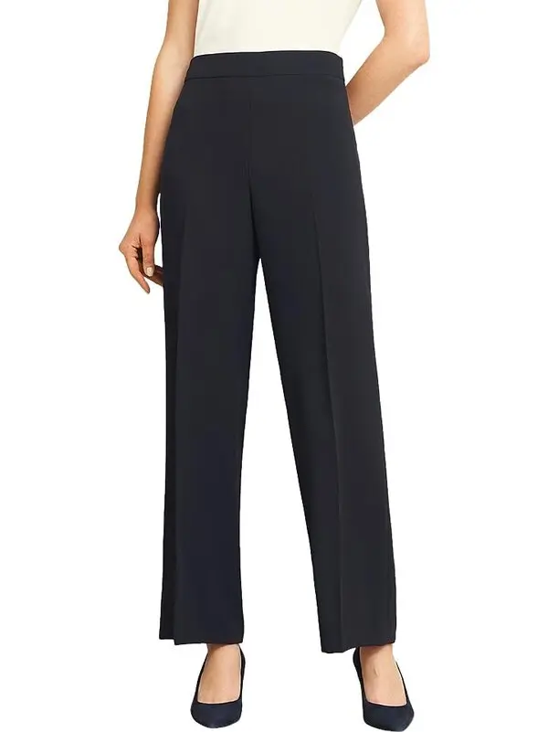 HOBBS LONDON Mel Wide Leg Pants - Navy