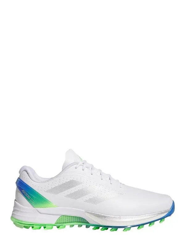Adidas Adizero Zg Spikeless Golf Shoes - Cloud White/silver Metallic/lime Burst