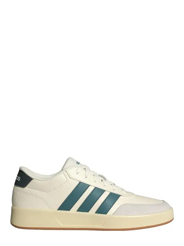 Adidas Breaknet 3.0 Lace Up Sneakers - Off White/preloved Teal/legend Ivy