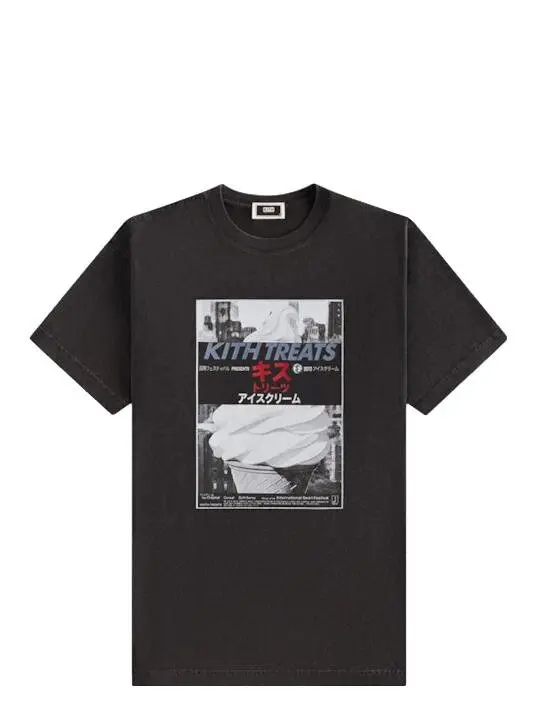 Kith Treats Double Feature Vintage Tee Shirt - Black